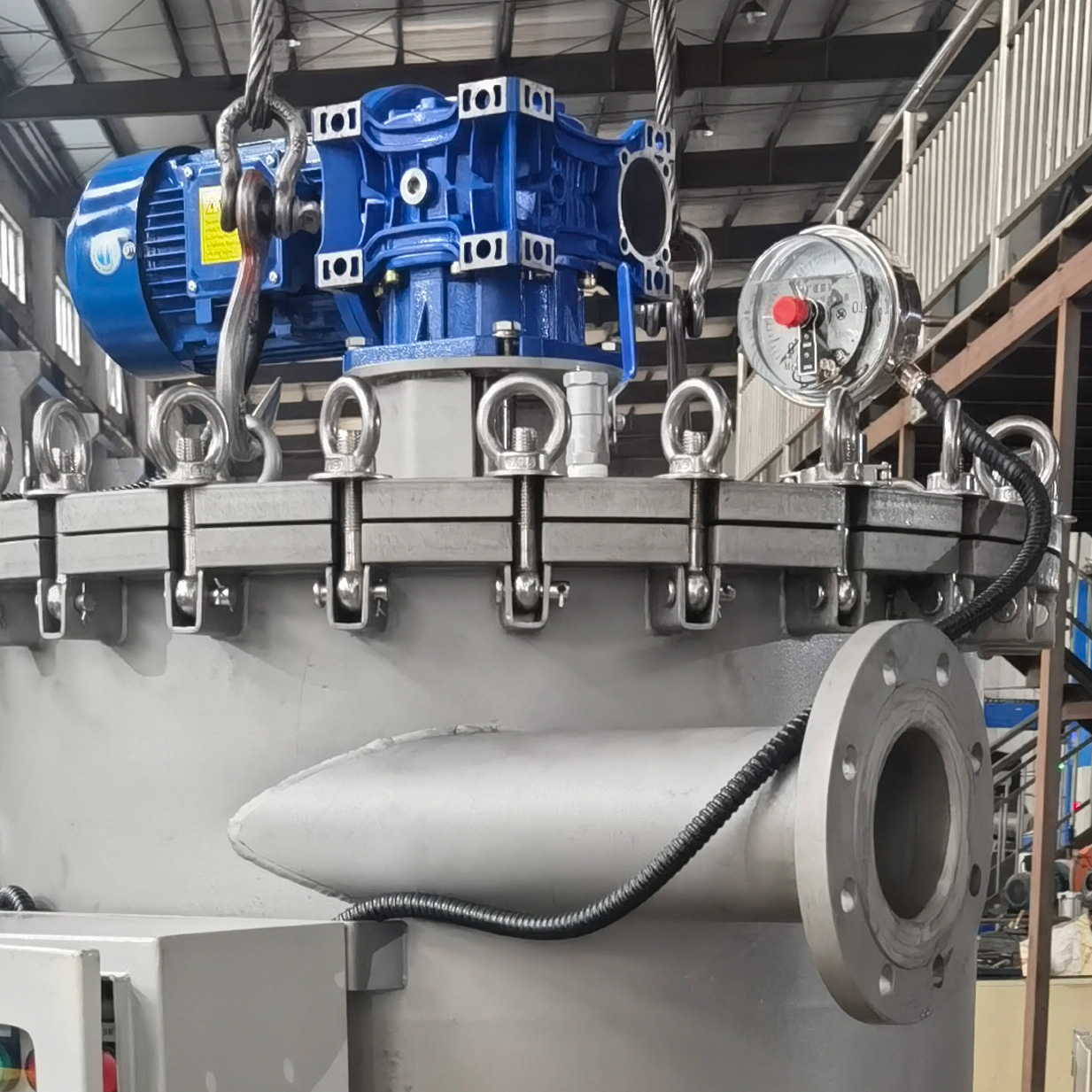 710mm Automatic Scraper Self Cleaning Filter for Industrial Liquid ...